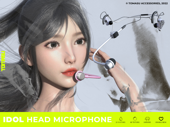 Second Life Marketplace - [ TOMASU ] Idol Head Microphone